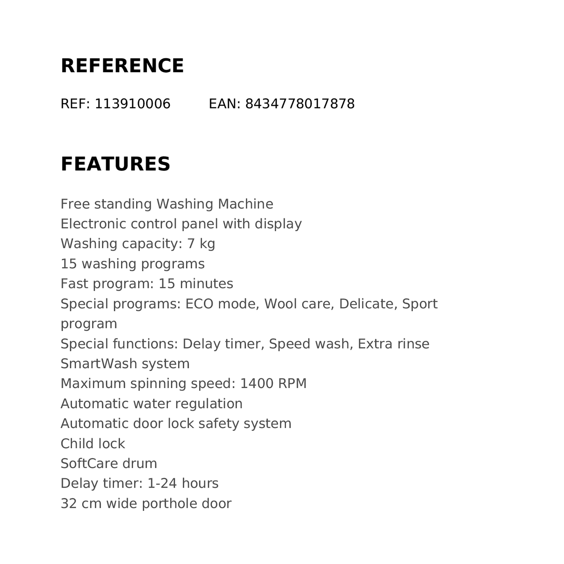 TEKA Laundry: GB-TK5-1470-EXP-BP-WH-en - Al Salam Kitchen ET