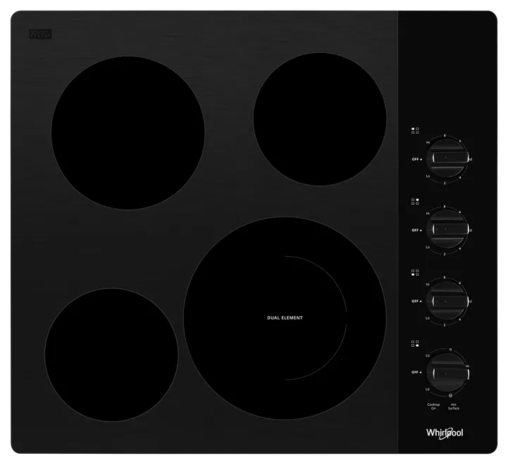 Whirlpool 24-inch Compact Electric Ceramic Glass Cooktop WCE55US4HB ...